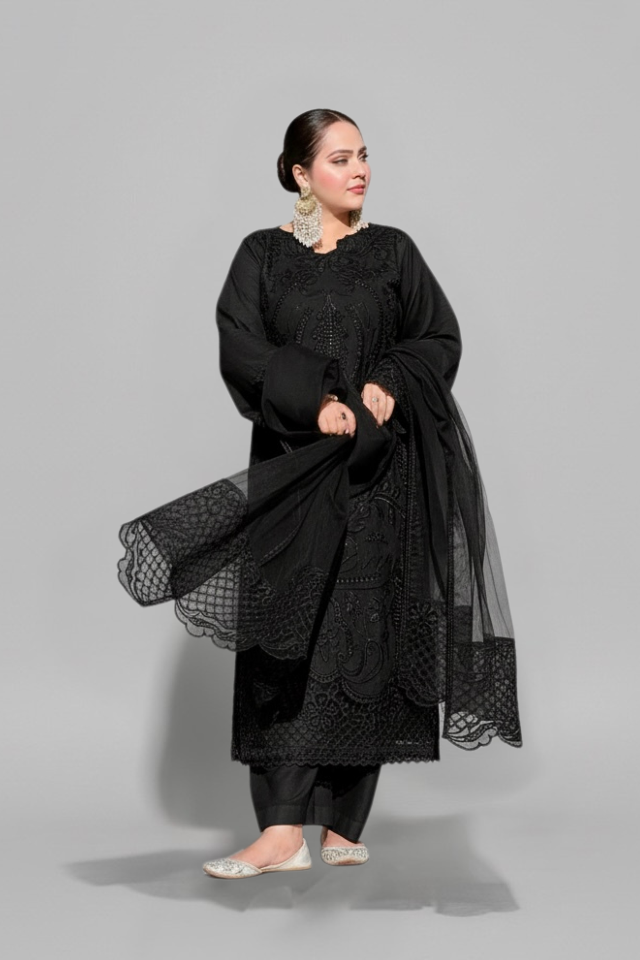 Black Shanzay 3pc – PREETPRET